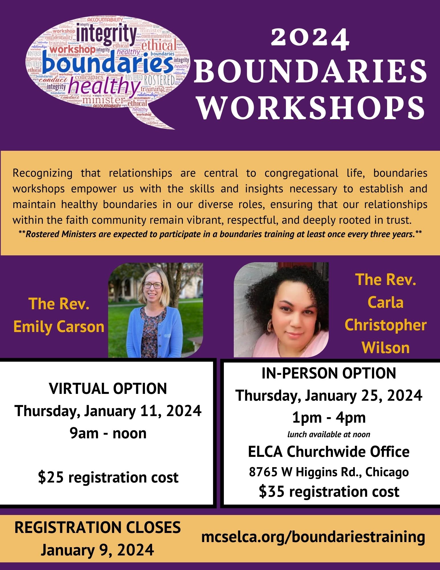 Boundaries Training Opportunities – Metropolitan Chicago Synod ELCA